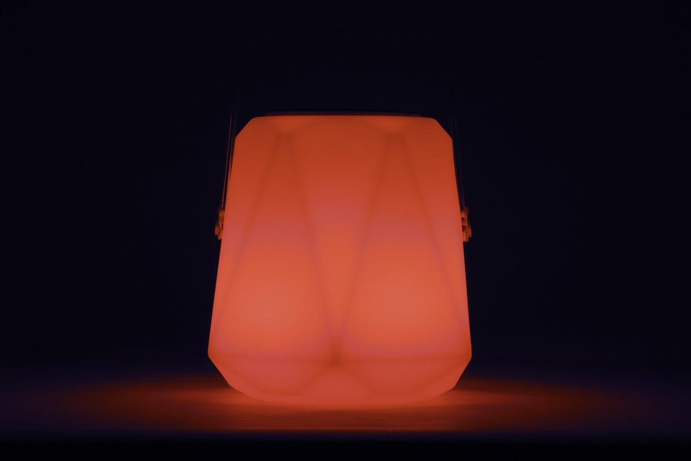 Mooni Diamond Speaker Lantern - Indoor/Outdoor Wireless Bluetooth Speaker and 7 Color LED Lantern with 5 Light Modes (31972)