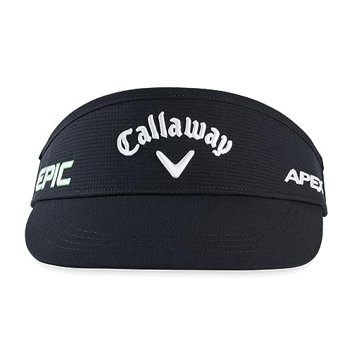 Callaway Golf Mens High Crown Visor Collection Headwear (Black 21)