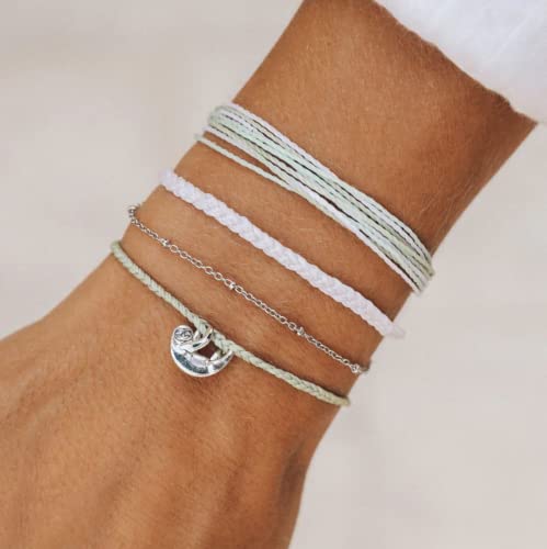 Pura Vida Save the Sloths Bracelet Pack - Stackable Bracelets for Women & Teen Girls - Handmade Accessories, Adjustable Bands - Multicolor, Set of 3