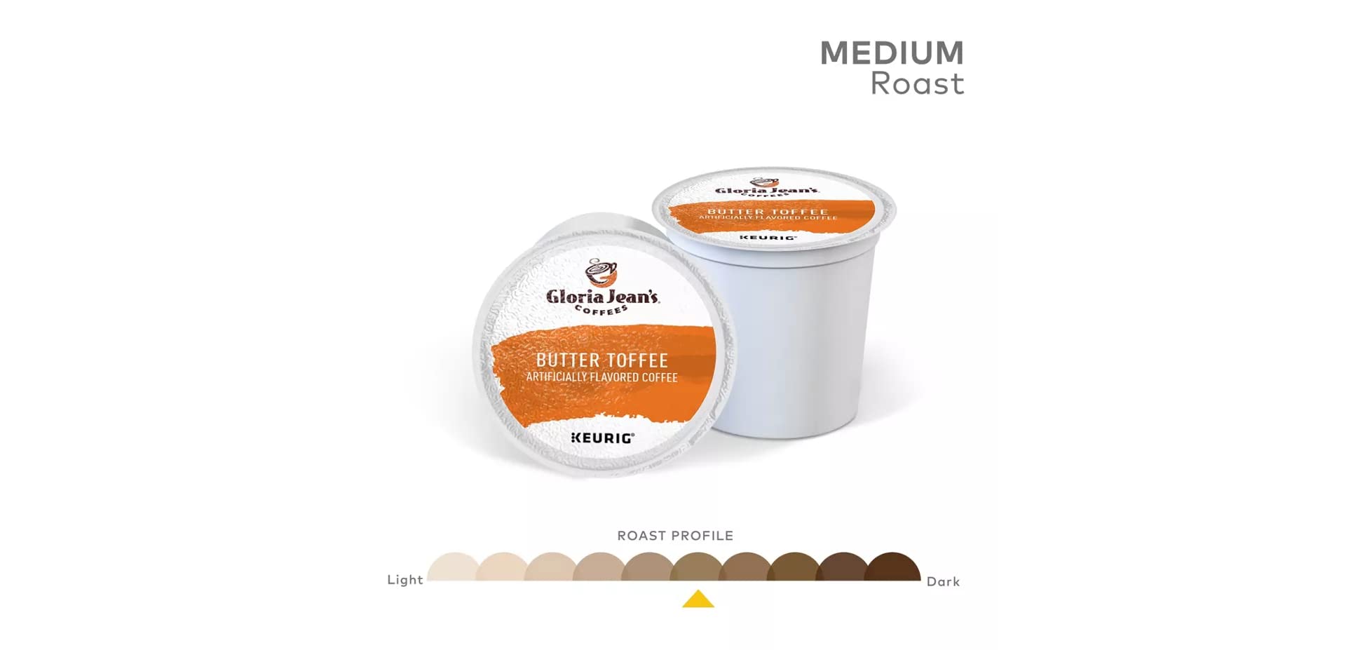 Pack 48-Count Gloria Jean's Butter Toffee Coffee Value Pack