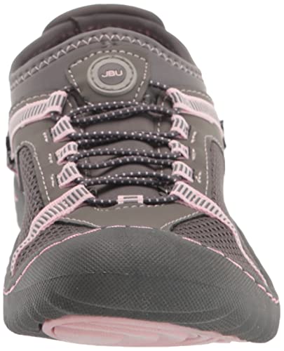 JBU by Jambu Women's Tahoe Water Ready Sneaker, Grey/Petal, 10