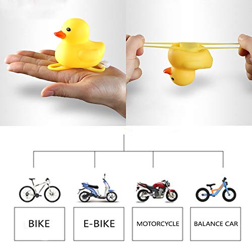 Brezze Letter Rubber Duck Helmet, Bike Horn Bell Car Decoration Bicycle Horn Party Supplies (3 Pack)