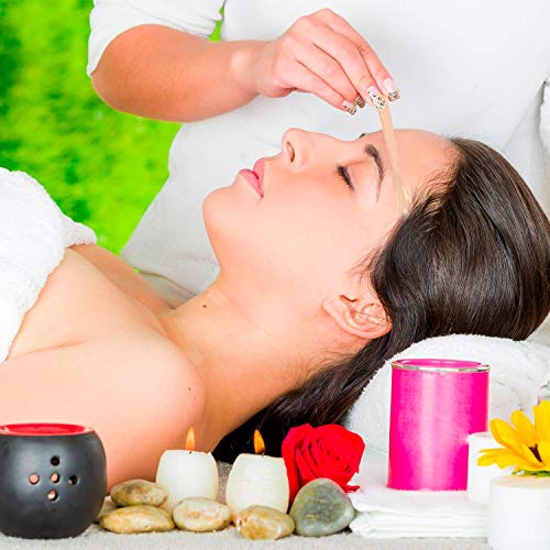 BuQiuRen 1600 Pieces Wax Sticks Wood Spatulas Applicator Craft Sticks for Face & Eyebrows Hair Removal Sticks