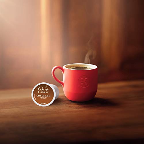 Cafe Escapes Cafe Caramel Keurig Single-Serve K-Cup Pods, 72 Count (6 Packs of 12)