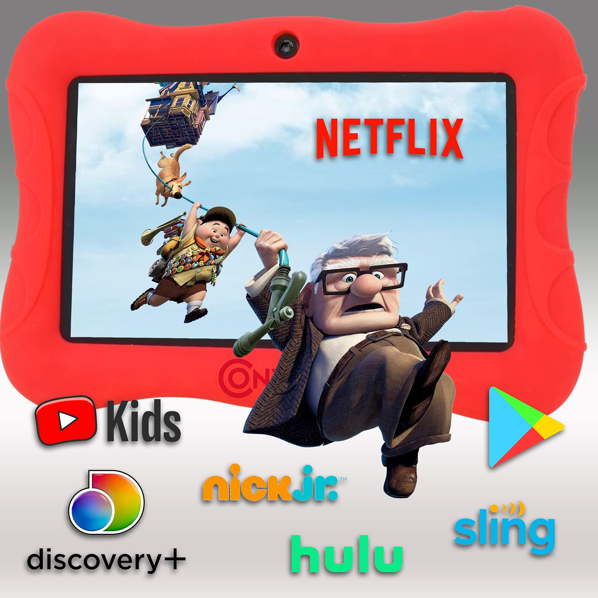 Contixo 7 inch Kids Learning Tablet Bundle - 2GB RAM 32GB Storage, Bluetooth, Android 10, Dual Cameras, Parental Control, Kids Bluetooth Headphone & Tablet Bag