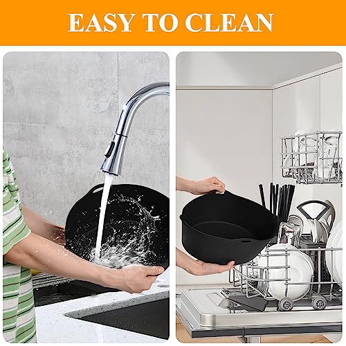 Silicone Slow Cooker Liners For 7-8 Quart Crock Pot,Reusable Leakproof Bpa Free Crockpots Accessories For Oval Crockpots