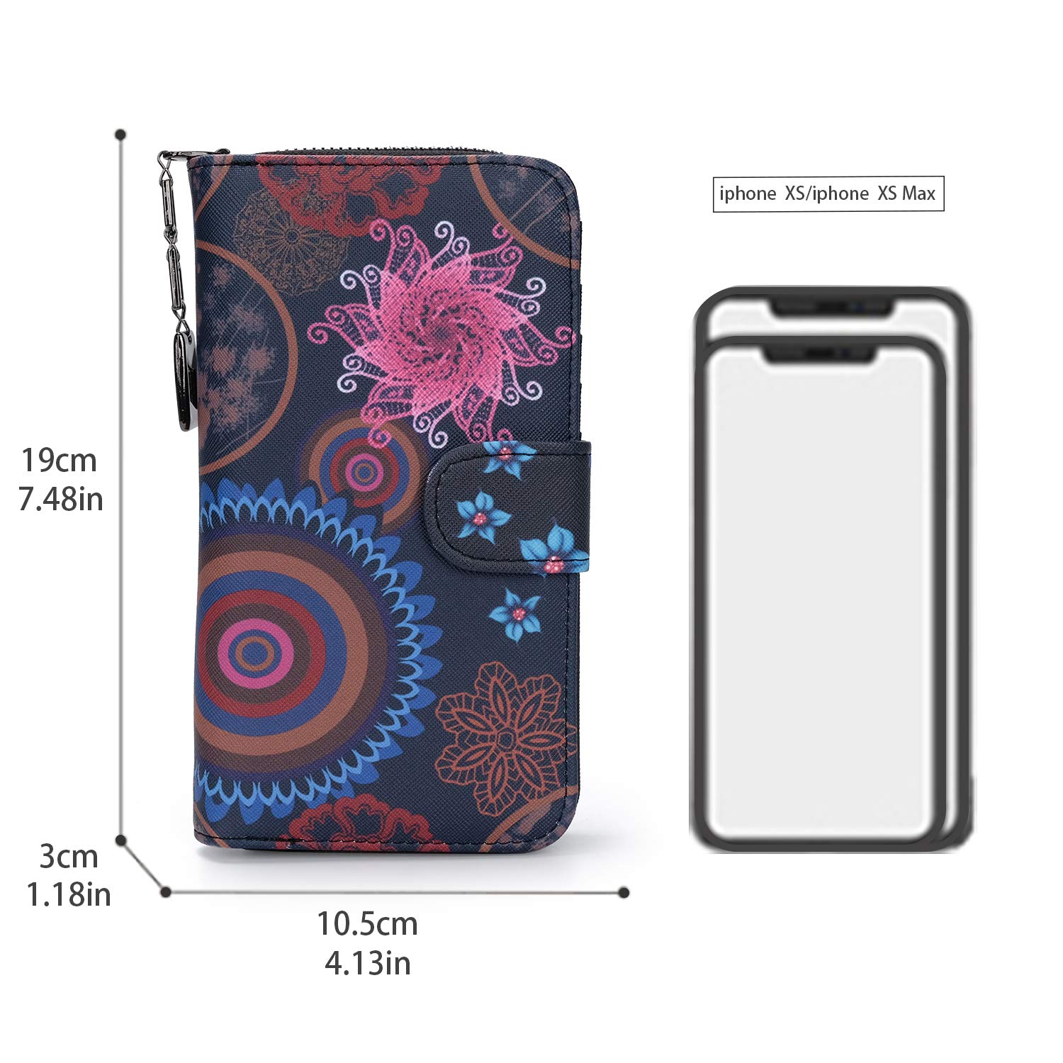 TAN.TOMI Womens Wallets, RFID Blocking Wallet for Women made of smooth and soft Vegan Leather, RFID Wallet Women
