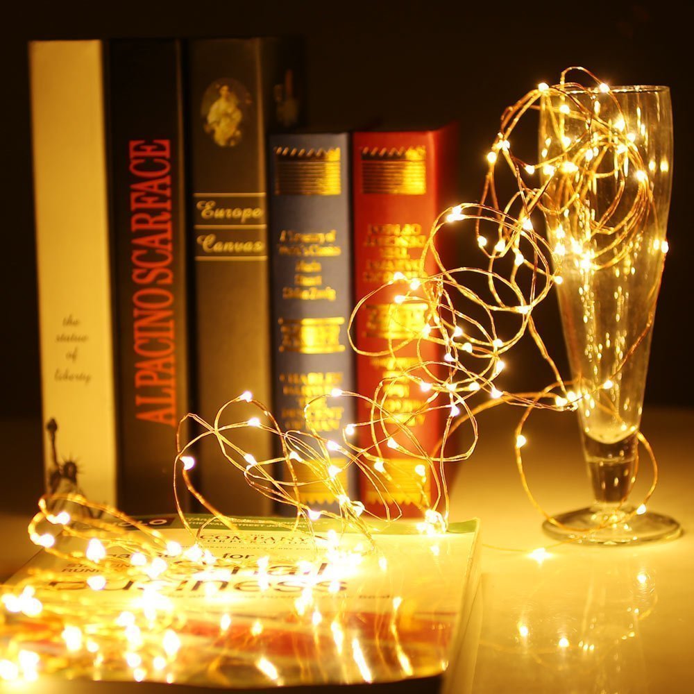 buways 66ft 200LEDs Fairy Lights-USB Plug-in Twinkle String Lights 8 Modes with RF Remote Control Christmas Party Garden Home Decoration(1,Copper Wire-Warm White-66ft)