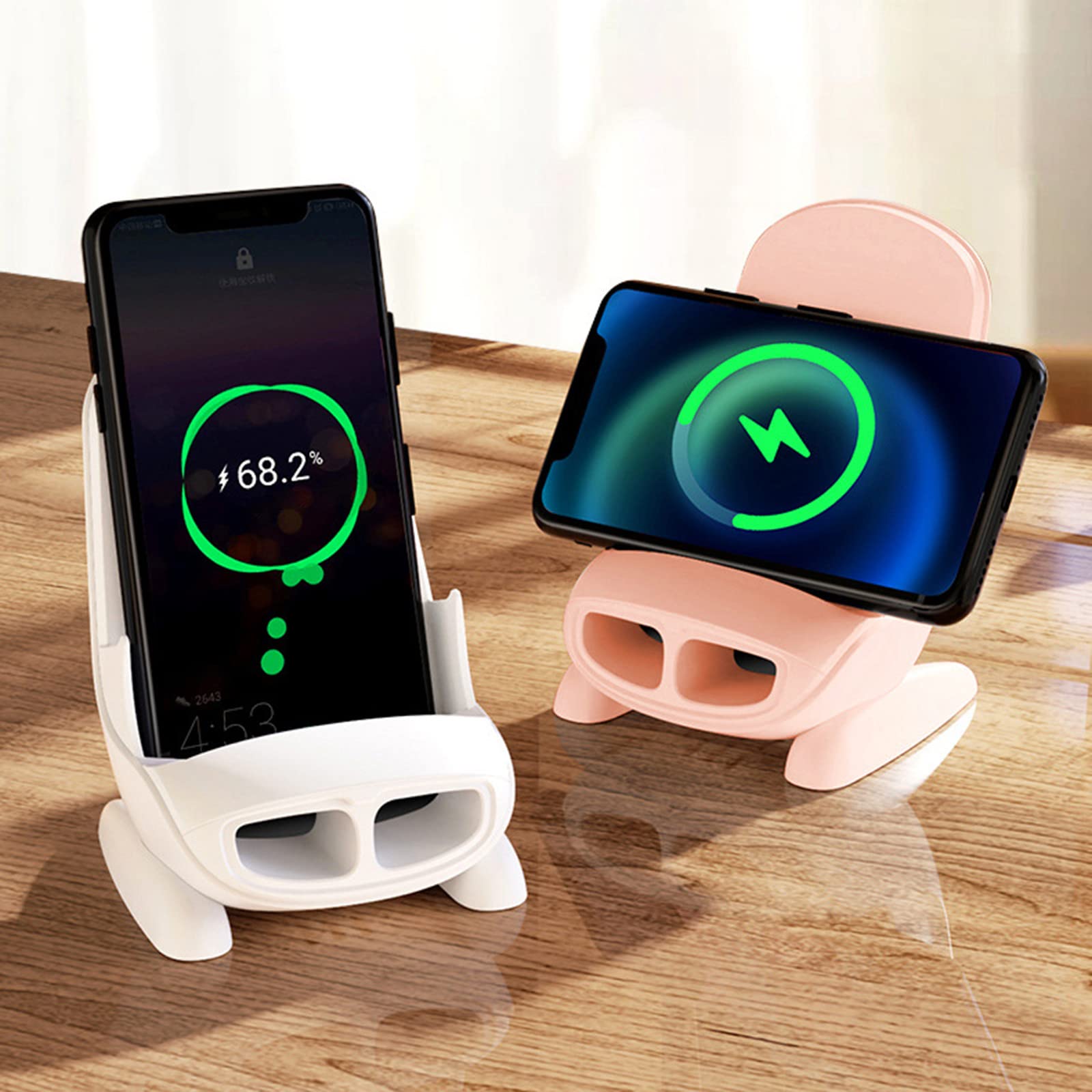 Clearance Portable Mini Chair Wireless Charger, 3 in 1 Wireless Charger Station, Multifunctional Wireless Charging Station Phone Stand Holder Bracket with Musical Speaker Function