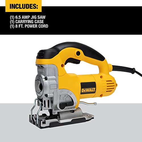 DEWALT Jig Saw, 3,100 SPM Speed, Corded, 6.5 Amp (DW331K)