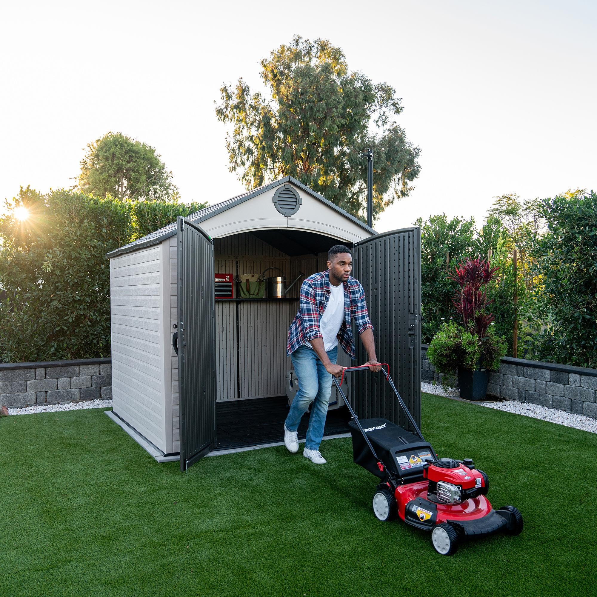 Lifetime Outdoor Storage Shed, 8 x 7.5 Foot