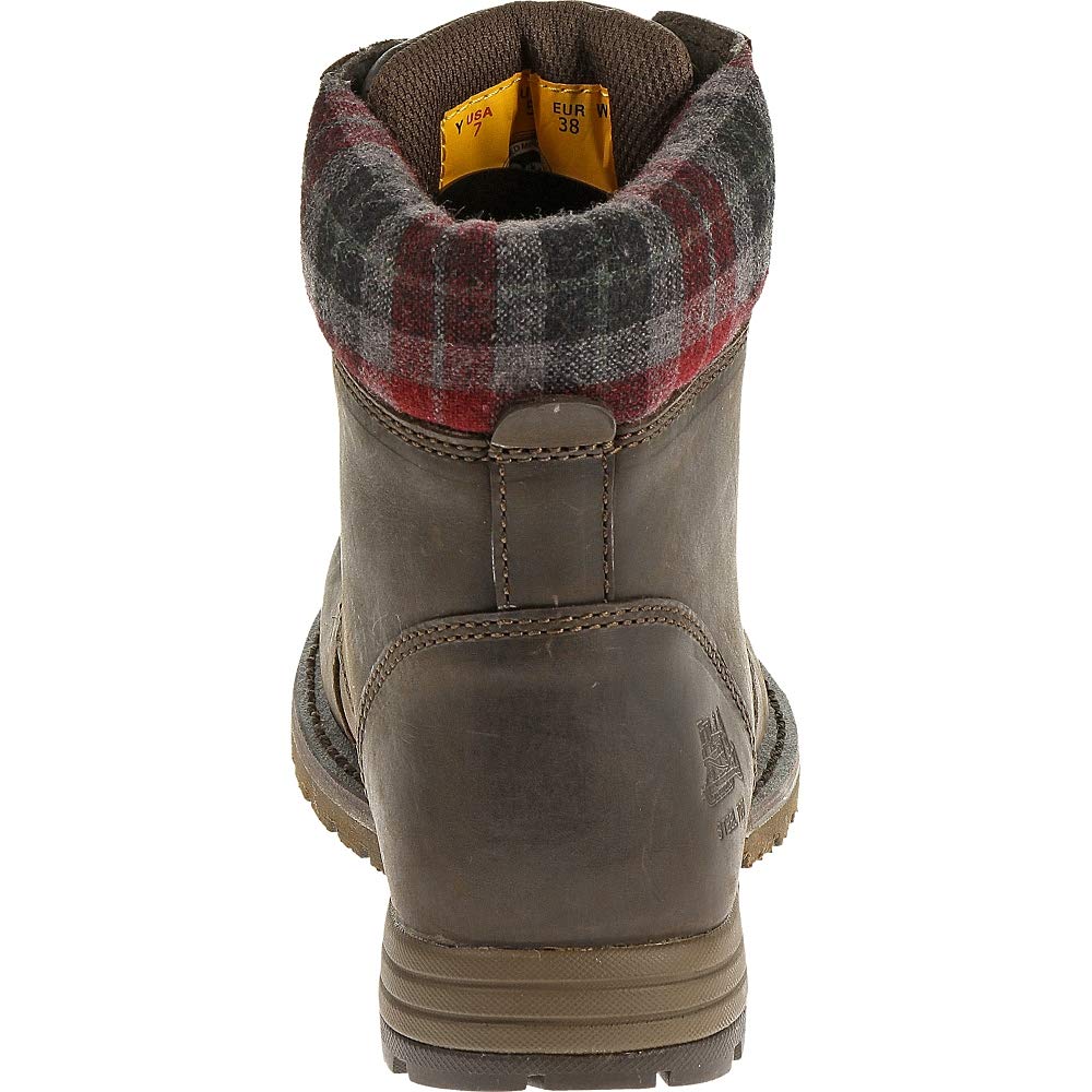 Cat Footwear Women's Kenzie ST Construction Boot, Bark, 8 Wide