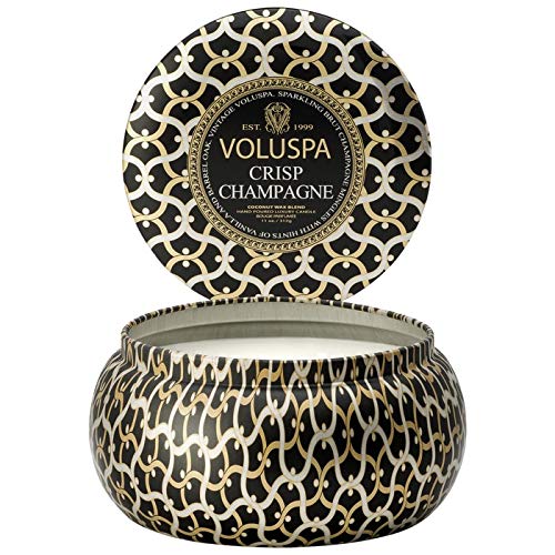 Voluspa 2 Wick Maison Metallo Candle - Crisp Champagne