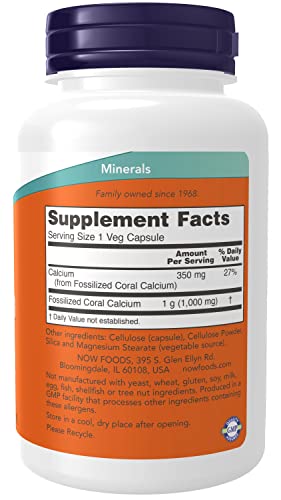 Now Foods Coral Calcium 1000 mg 100 Vcaps