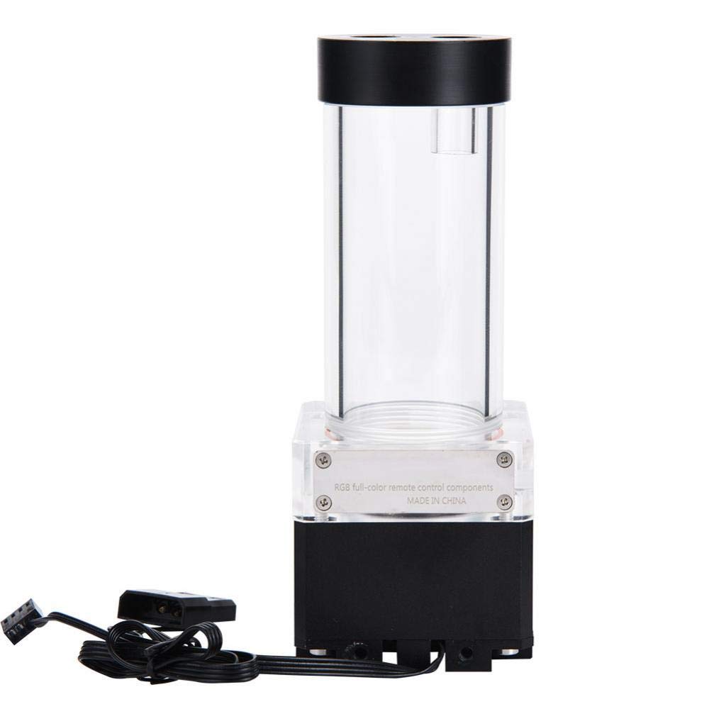 Bewinner 800L/H Mini Water Cooling Pump 0.7A 7V 12cm/ 4.72in, 17cm/ 6.69in Computer Pump 4 Meters Pump Head Fast Heat Dissipation Multi-Level Protection Cool Water Pump(17cm Black)
