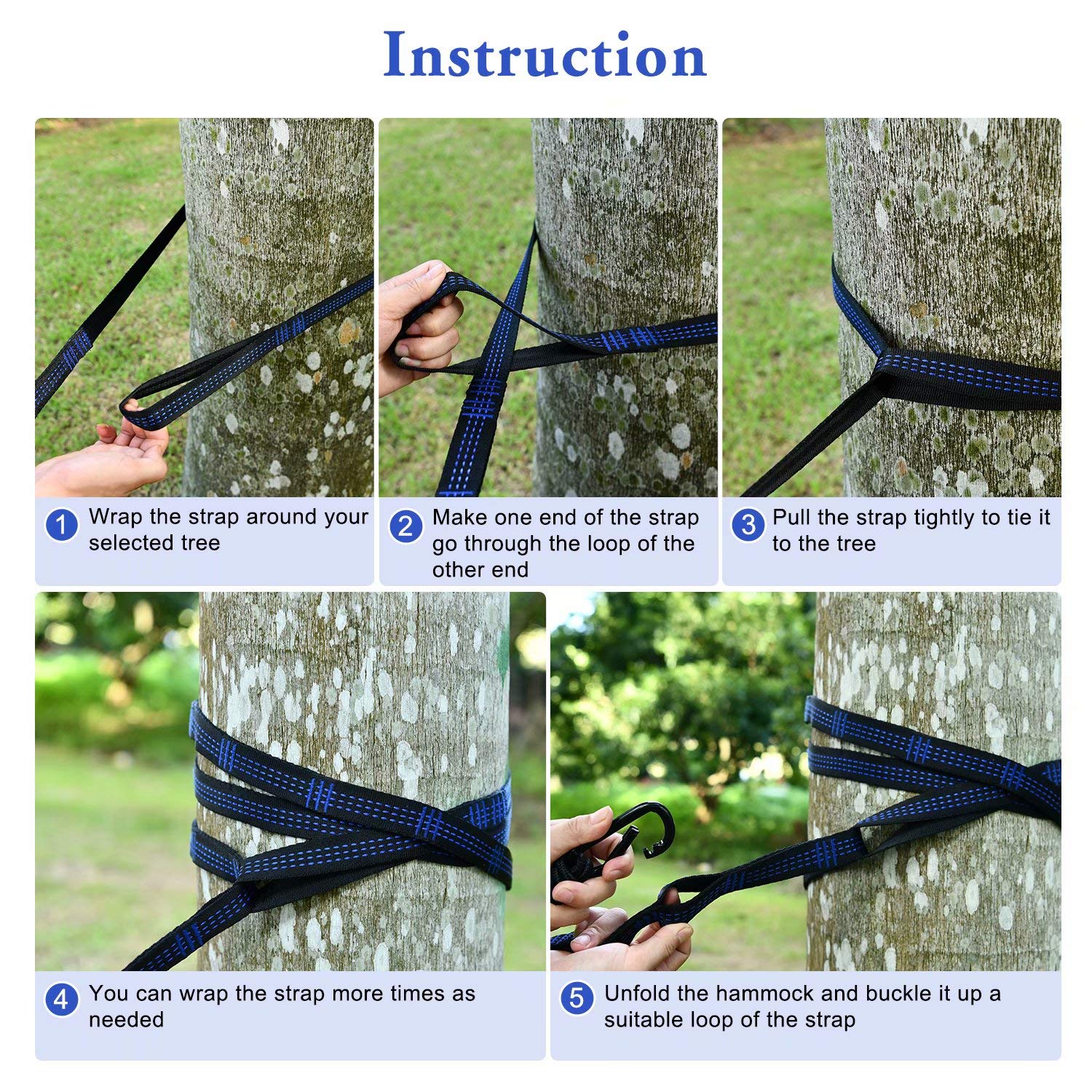 Camping Hammock Double, 660 lb Load Heavy Duty Portable Hammock Nylon Parachute Hammock for Indoor Outdoor Backpacking, Camping, Travelling, Beach, Backyard ,Portable(2 Tree Straps) Gray & Orange