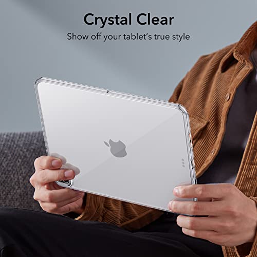ESR for iPad Pro 12.9 Case, 12.9 inch iPad Pro case (2022/2021, 6th/5th Generation), Thin and Lightweight, Yellowing Resistant, Hard Back, Supports Pencil 2, Classic Series, Clear