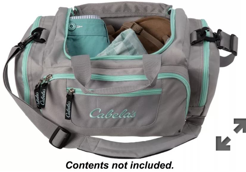 Cabelas Hunting Fishing Weather Resistant Catch-All Gear Bag Duffel, Ghost Gray