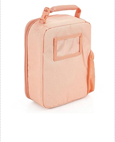 Fulton Bag Co. Thermal Insulated Zippered Lunch Bag Box (Upright) Hardbody Sturdy (Cantaloupe)