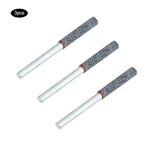 Grinding Stone, 3Pcs 4Mm 5/32In Diamond Chainsaw Sharpener Burr Stone File Sharpening Tool For Rotating Tool(Cylindrical)