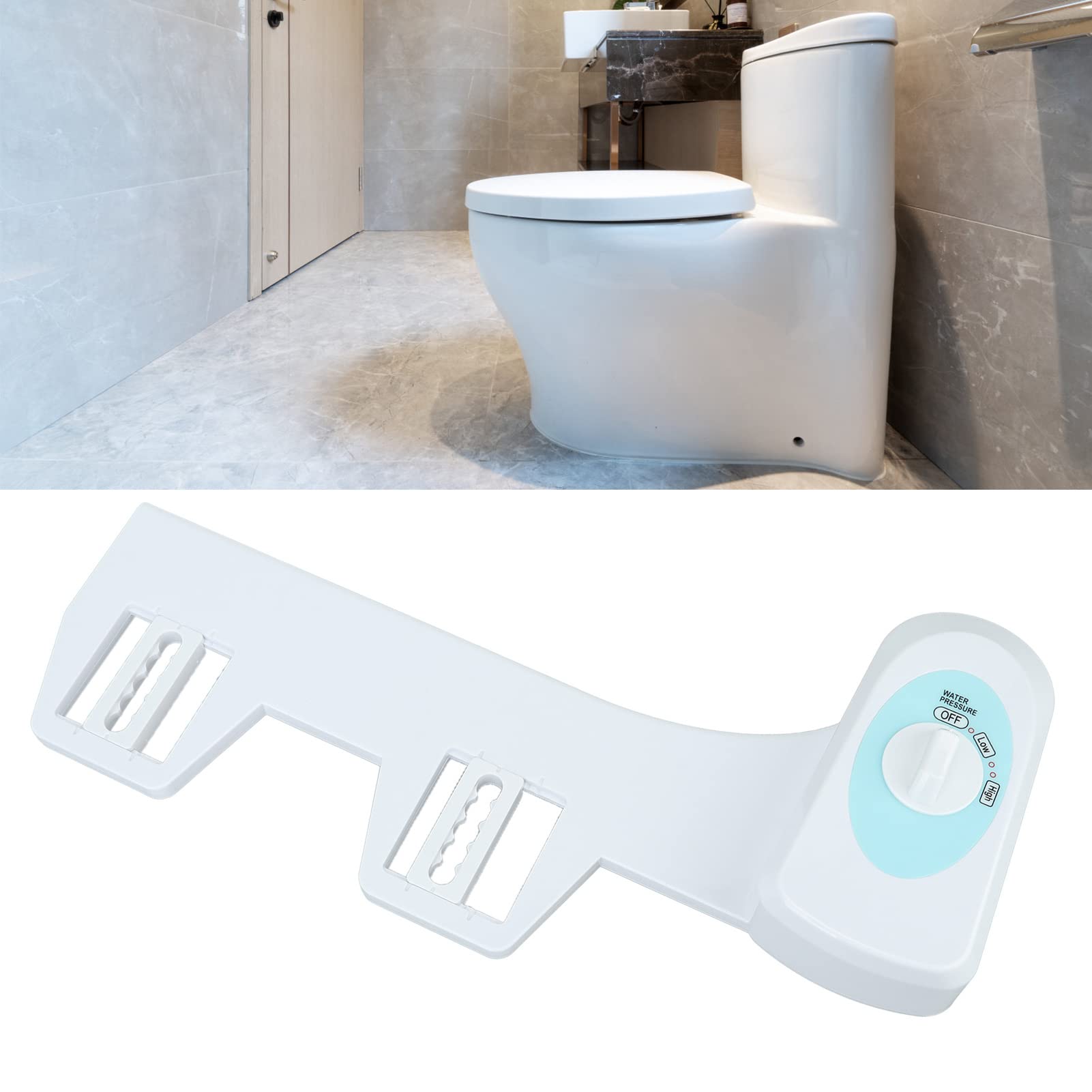 Haofy Bidet Toilet Attachment, Toilet SelfCleaning Sprayer Convenient Water Saving Easy Installation Smart Flushing Device for Women Women's Washing for The Elderly (1/2)