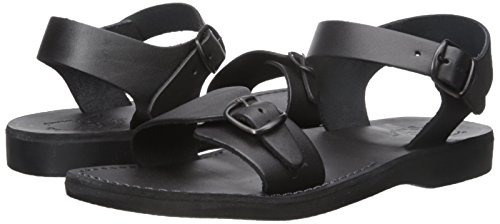 Jerusalem Sandals The Original - Leather Adjustable Buckle Sandal - Black