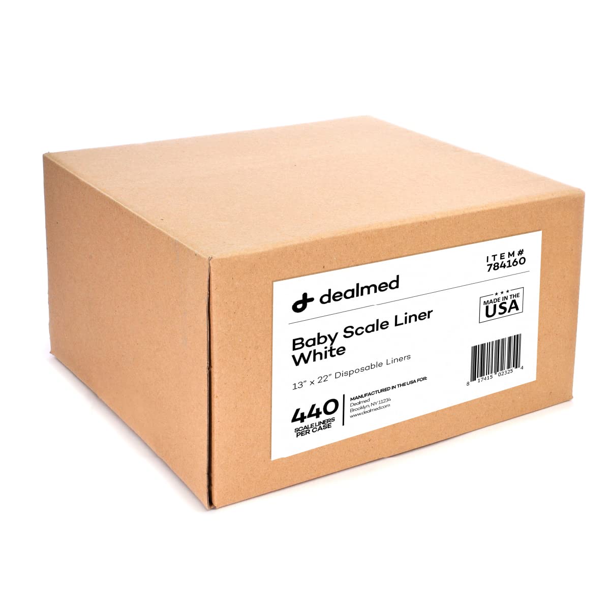 Dealmed Baby Scale Liner, Disposable 13" x 22" Sheets, Made in The USA (White, Case of 440)