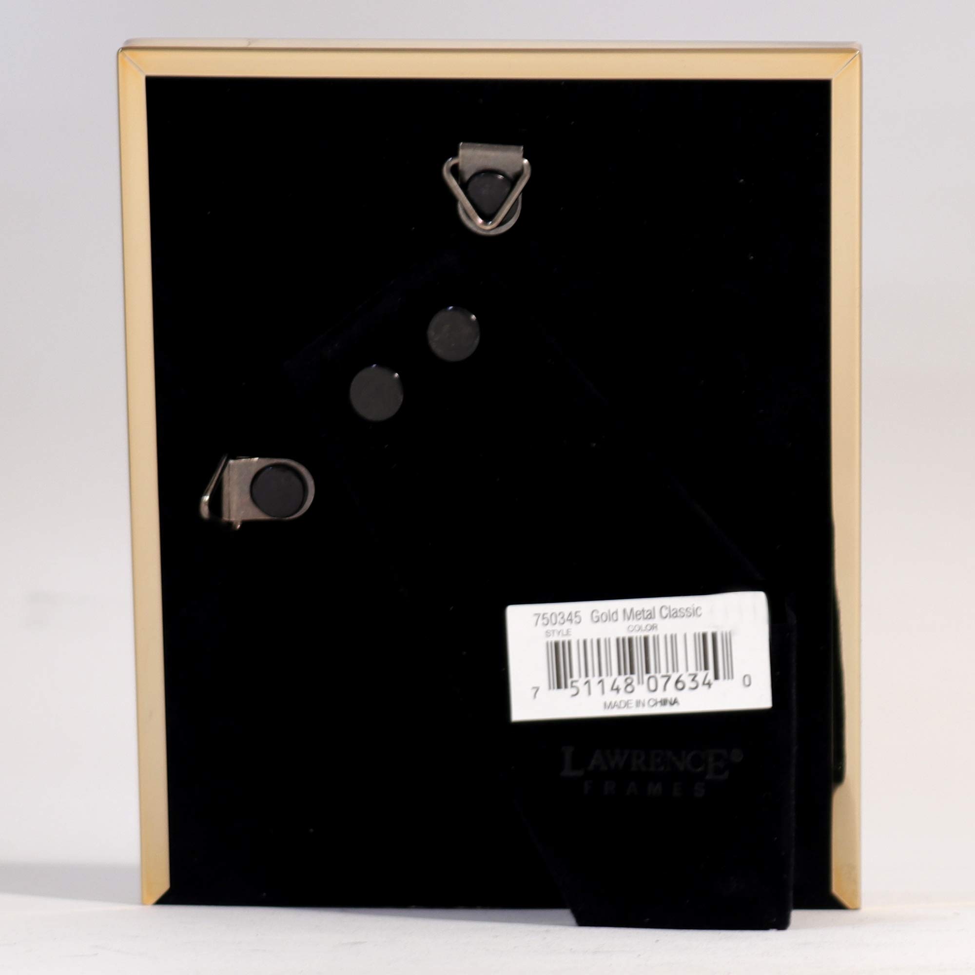 Lawrence Frames 4x5 Gold Metal Classic Bevel Picture Frame