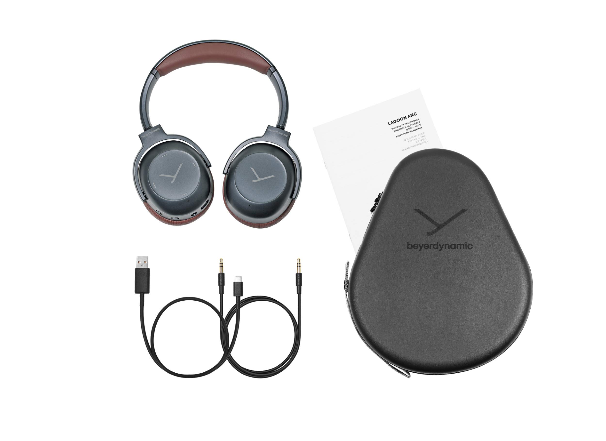 beyerdynamic Lagoon ANC Explorer Bluetooth Headphones with ANC and Sound Personalization Grey/Brown