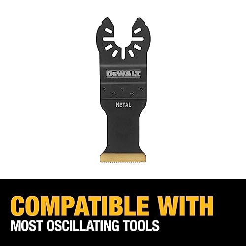 DEWALT Oscillating Tool Blade, Titanium Nitride Coated, Metal Cutting (DWA4209) , Black