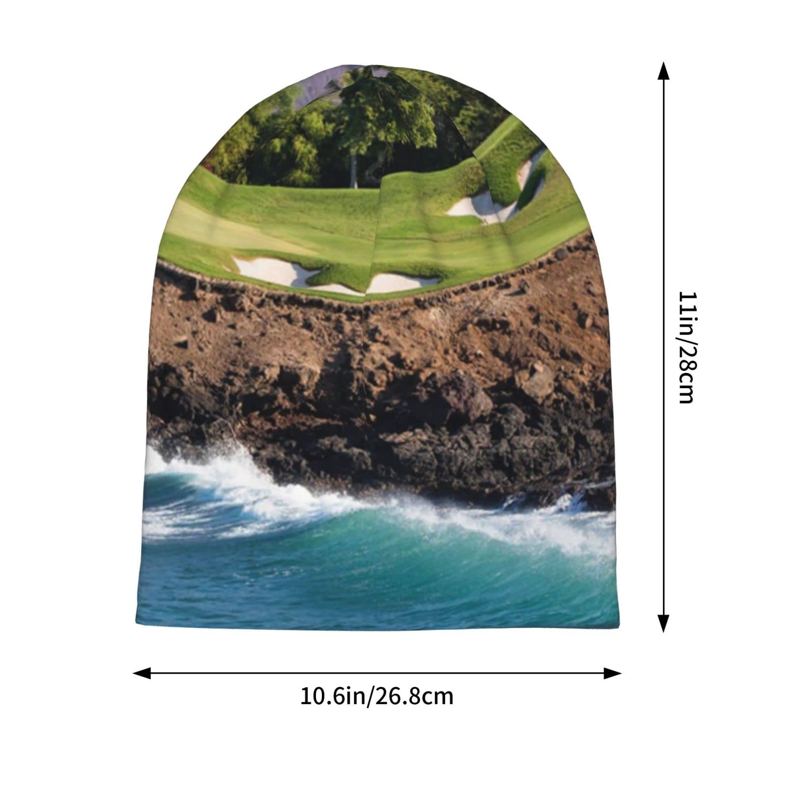 Casual Hawaii Beach Golf Course Beanie Hat Outdoor Sun Hat Unisex Warm Hat Knitted Beanie Hat for Men and Women