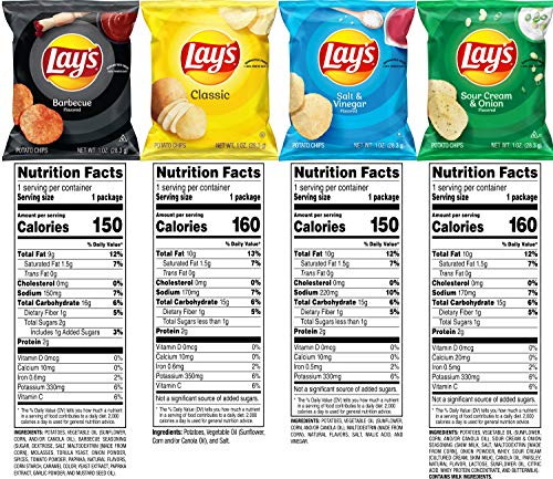 Lay's Potato Chip Variety Pack, 1 Ounce (Pack of 40)