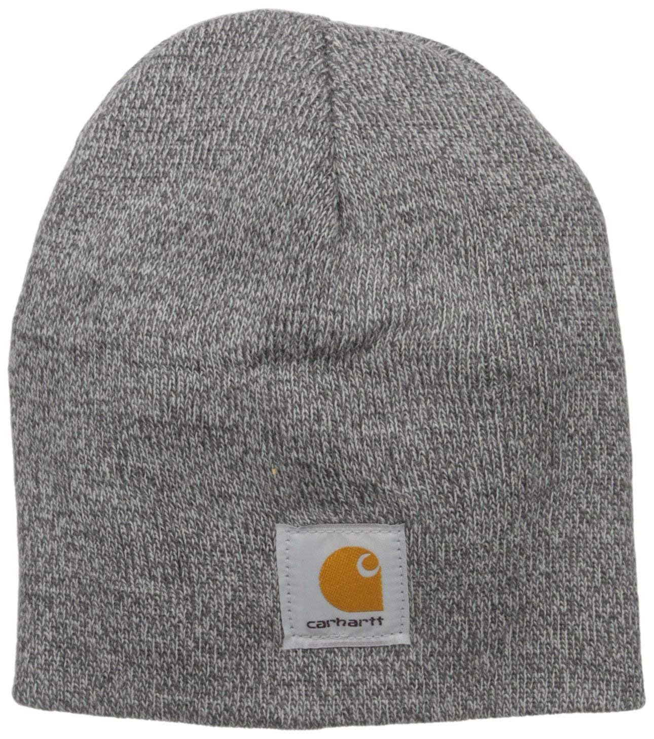 Carhartt Men's Knit Beanie, Heather Grey/Coal Heather, One Size