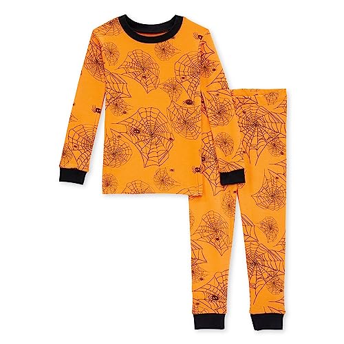 Burt's Bees Baby Baby Boys' Pajamas, Tee and Pant 2-Piece Pj Set, 100% Organic Cotton, Spider Webs