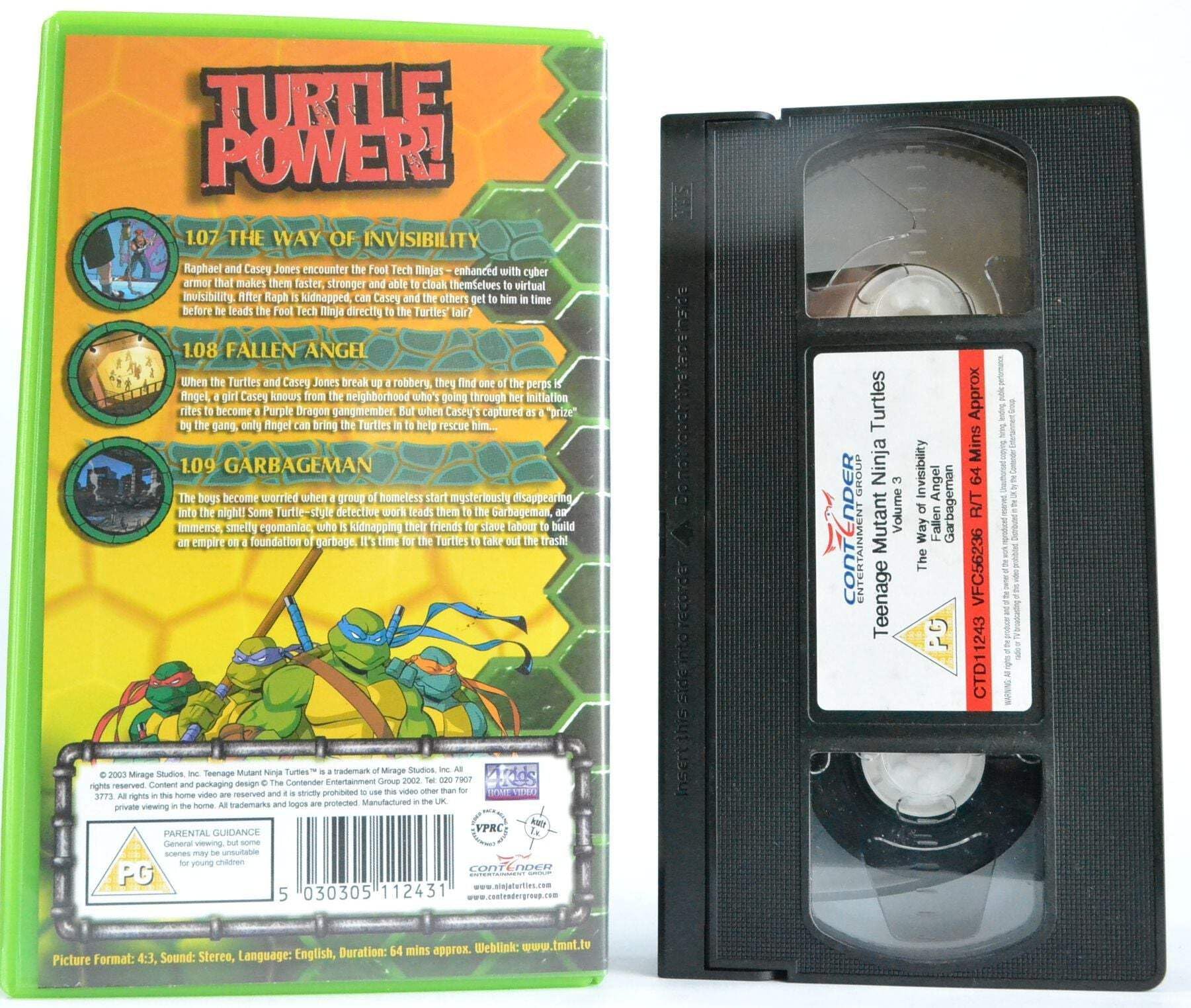 Teenage Mutant “Ninja” Turtles [Animation] Way Of Invisibility - Kid’s PG - VHS