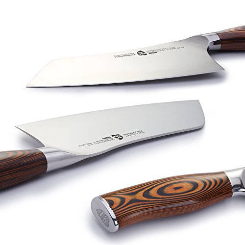 TUO Cleaver Knife, Chinese Chef Knife Stainless Steel 7 inch Vegetable Meat Cleaver with Pakkawood Handle, Heavy Duty Blade for Home Kitchen