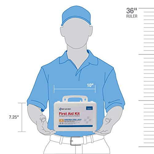 First Aid Only 90562 ANSI A 25-Person Emergency First Aid Kit for Office, Home, and Construction, 89 Pieces