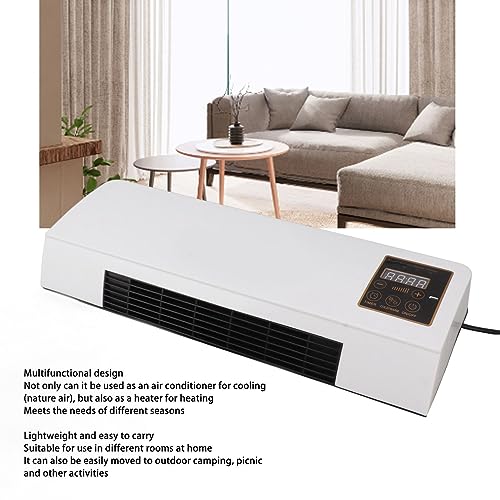 Sorandy Wall Air Conditioner, Mini Electric Heating Machine, Electric Air Conditioner with Remote Control Dual Use Cooling and Heating for Bedroom Bathroom Living Room, US Plug 110V
