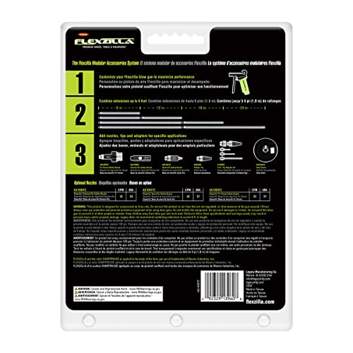 Flexzilla X1 Blow Gun with Quiet-Flo Safety Nozzle, ZillaGreen - AG1402FZ