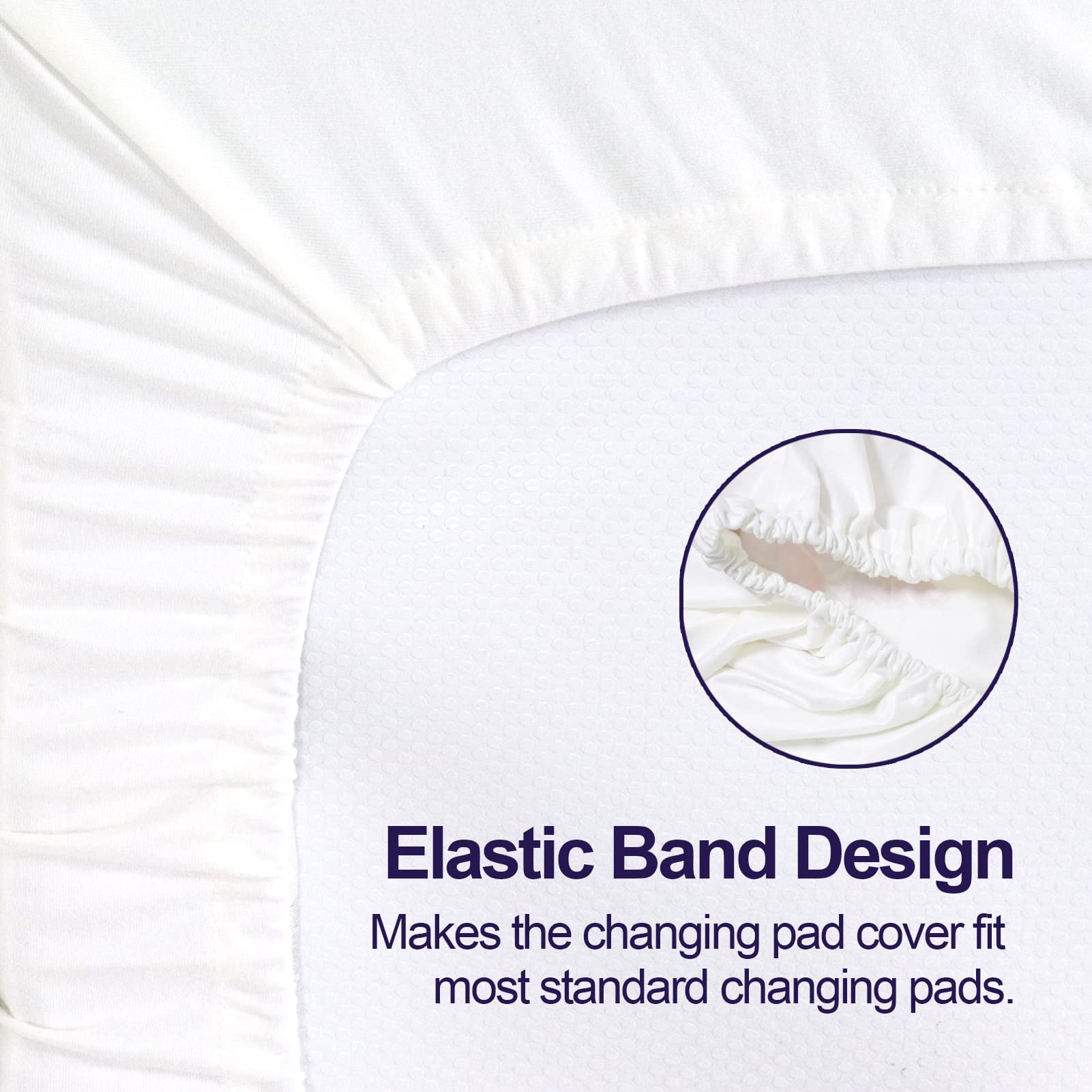 Jundetye Changing Pad Cover for Baby Girls Soft Stretchy Diaper Changing Table Pad Covers, Sister