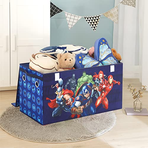 Idea Nuova Avengers Collapsible Childrenās Toy Storage Trunk, Durable with Lid