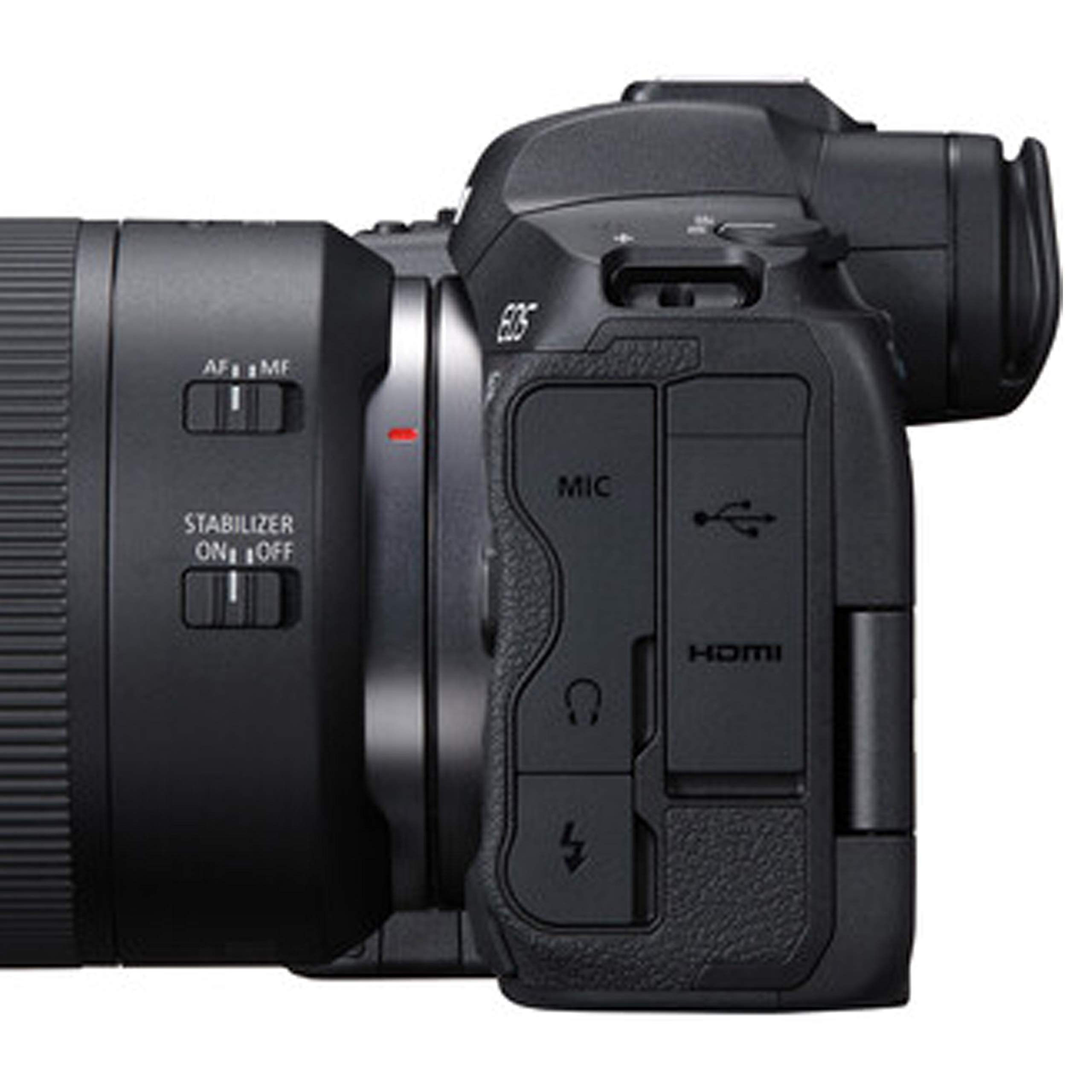 Canon EOS R5 Mirrorless Camera Body + 128GB Pro Speed Memory + EF-RF Lens Adapter + Led Video Light + DME 100 Microphone +Case + Tripod + Software Pack-Video Bundle (Renewed)