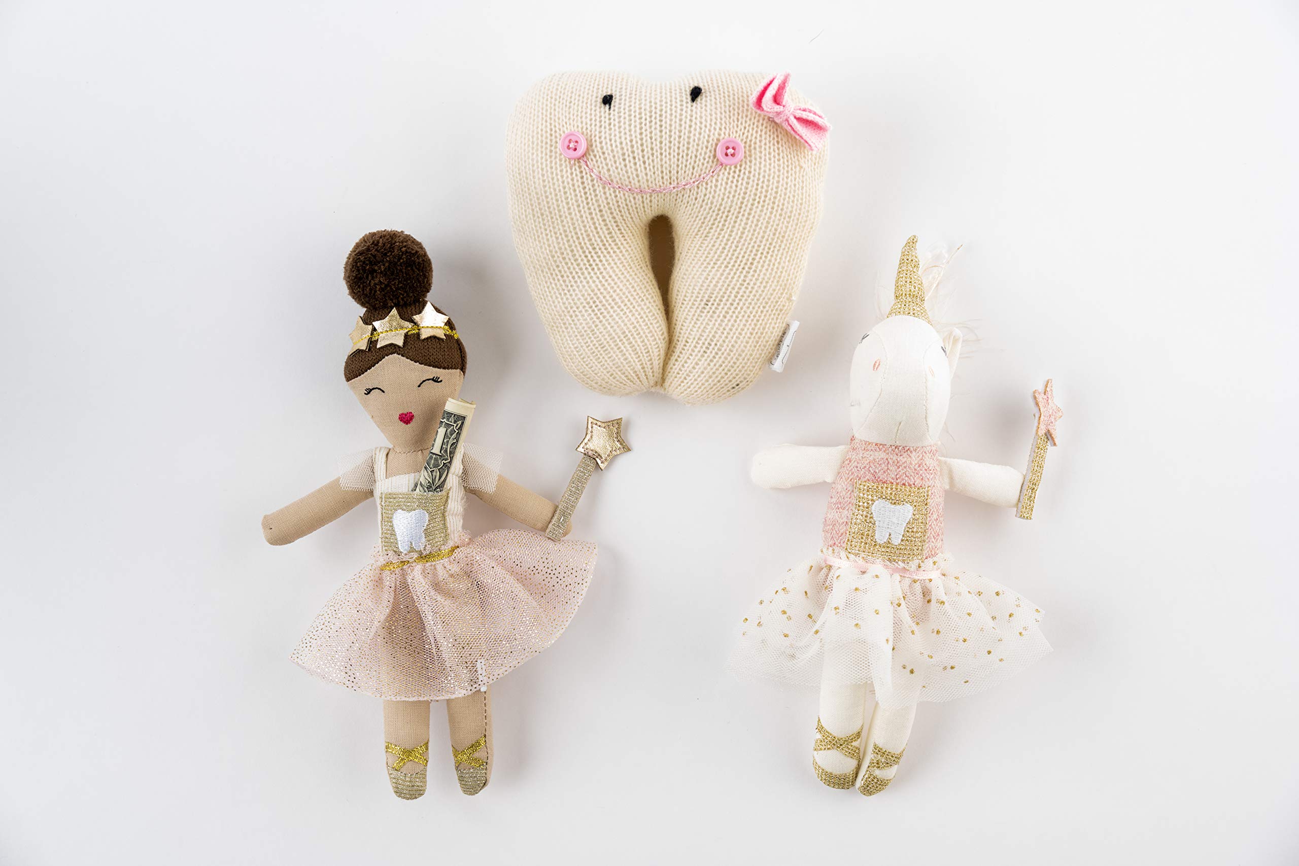 Mud Pie Unicorn Tooth Fairy Pink One Size