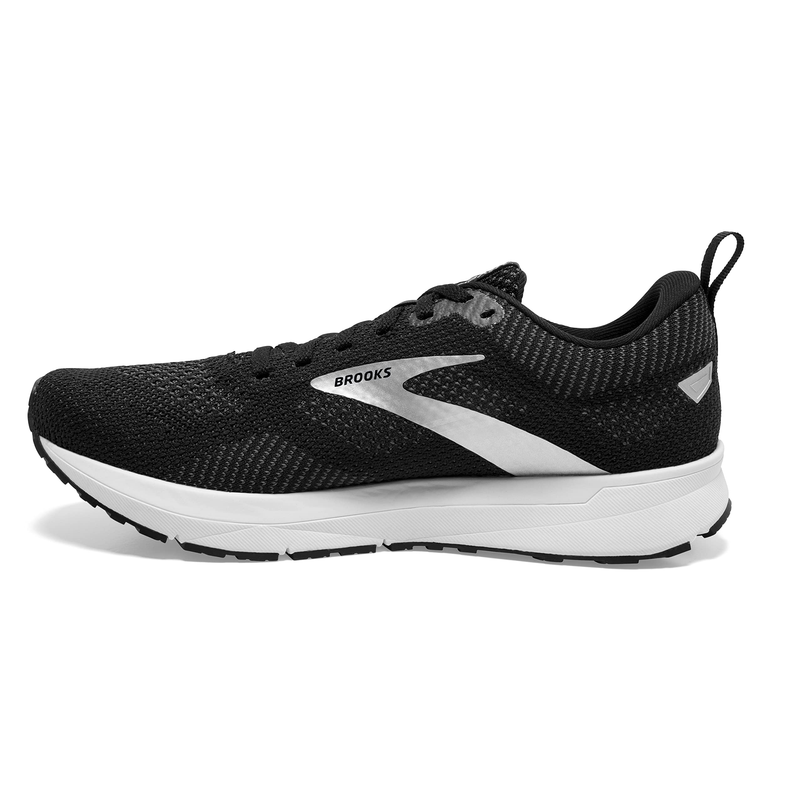 Brooks Women's Revel 5 Neutral Running Shoe - Black/Metallic/White - 10
