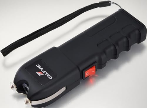 CALFVIC Stun Gun Safety Defense Flashlight with Holster for Women Men
