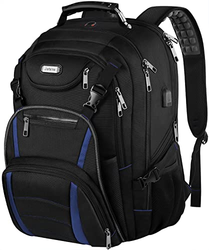 Jiefeike Travel Laptop Backpack, 17.3inch Extra Large for Men Women,Basketball Backpack with USB Charging Port RFID Anti Theft TSA Approved,School College Student Bag