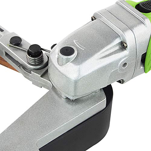 EQCOTWEA 110V Stainless Steel Pipe Tube Polisher, Portable Belt Sander with 40x760mm Belt, Adjustable Speeds Round Pipe Drawing Machine