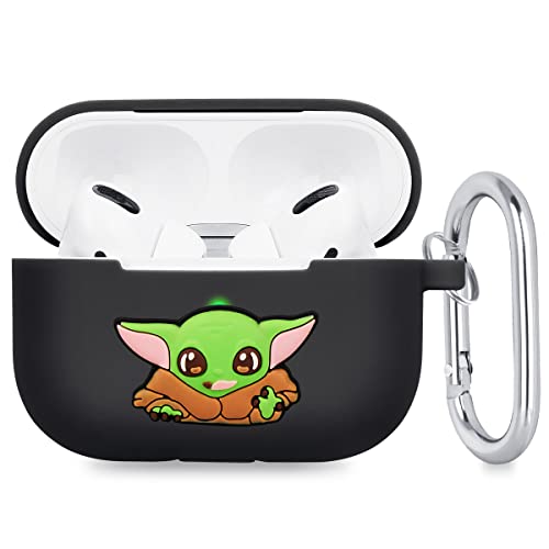 Flocute Silicone Case Compatible with AirPods Pro Silicone Cartoon Case with 3D Baby Funny Cute Cover with Keychain Gift for Women Girls Kids for AirPods Pro ((Monster Baby)
