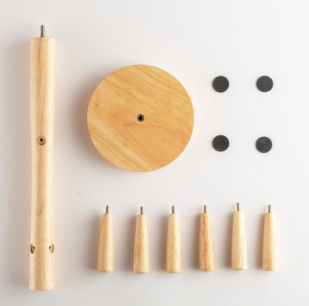 TUPANDY Mug Holder Wooden Mug Rack Tree with 6 Hooks Coffee Cup Organizer Stand Wood Mug Hanger Stand for Display Coffee Mugs Glasses and Cups for Kitchen Dinnerware Storage, FBA-HYYU66899