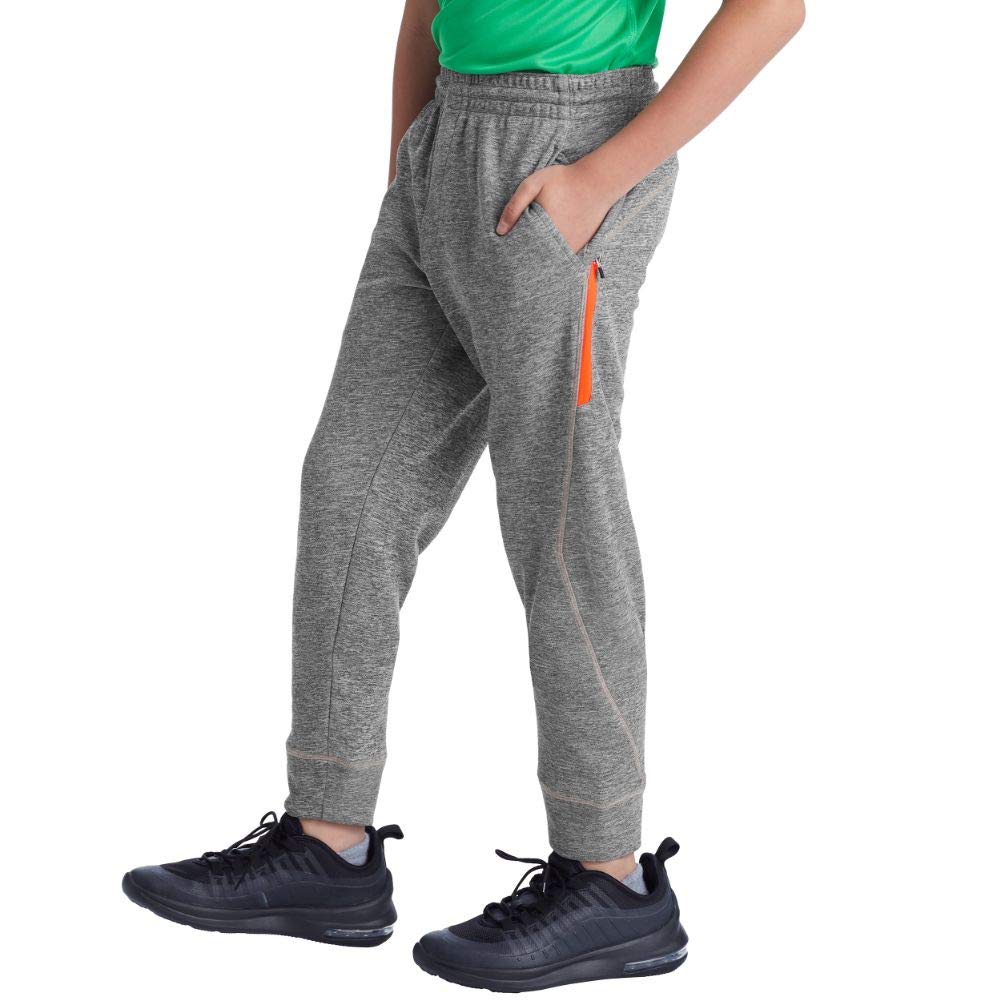 C9 Champion Boys' Jogger, Fog Heather/Energetic Orange, M